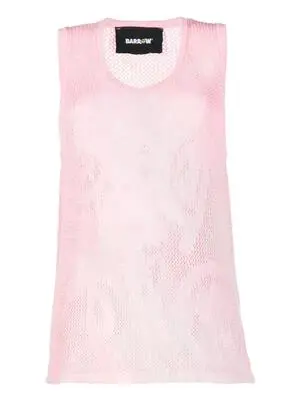 BARROW Intarsia-knit Palm Tree Top - Pink