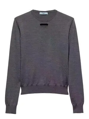 Prada Wool Crew-neck Sweater - Grey