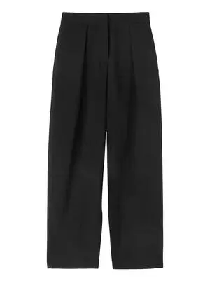 JIL SANDER Tailored Wool Trousers - Black