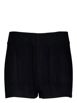 AMI Paris De Coeur Mini Shorts - Black