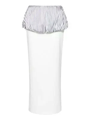 V:PM ATELIER Dove Pencil Skirt - White