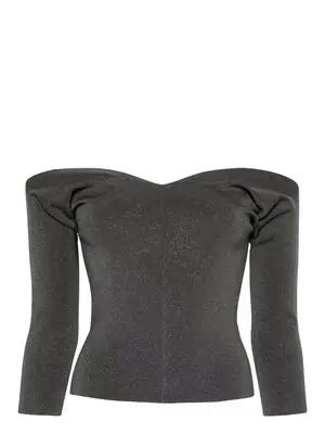 MRZ Lurex Knitted Top - Grey