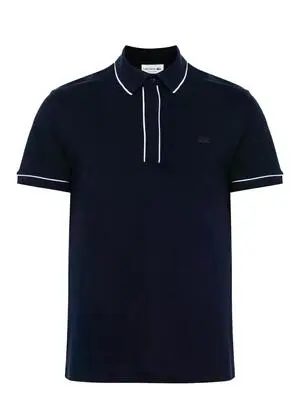 Lacoste Contrast-trim Polo Shirt - Blue