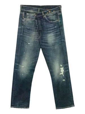 R13 R13 Crossover Distressed Jeans