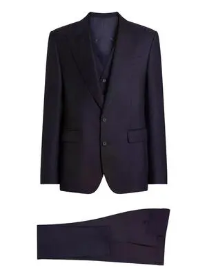 Dolce & Gabbana Single-breasted Virgin Wool Suit - Blue