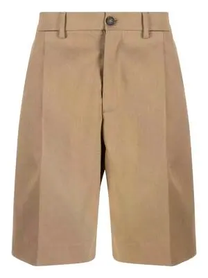 GOLDEN GOOSE Wide-leg Bermuda Shorts - Neutrals