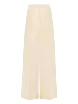 JOSEPH Silk Wide-leg Trousers - Neutrals