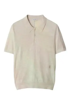 Burberry Wool Polo Shirt - Neutrals