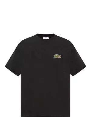 Lacoste Logo-embroidered T-shirt - Black