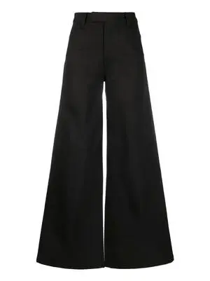 Amiri Wide-leg Cotton Trousers - Black