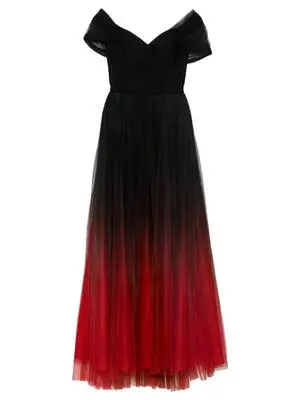 ANA RADU Off-shoulder Gown - Black