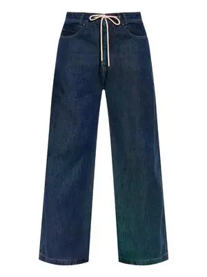 Munthe Drawstring Wide-leg Jeans - Blue