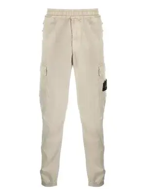Stone Island Tapered-leg Cargo Trousers - Neutrals