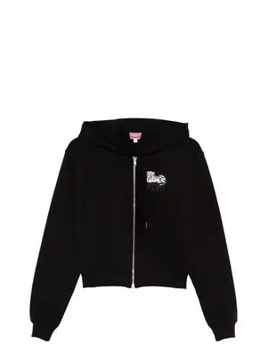 Kenzo Logo-print Hoodie - Black