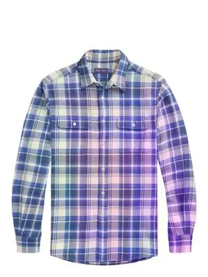 Ralph Lauren Purple Label Plaid Shirt - Blue