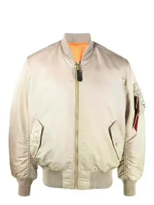 ALPHA INDUSTRIES Reversible Zip-Up Bomber Jacket