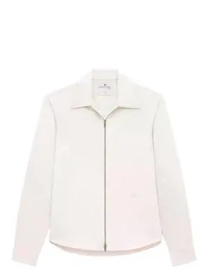 COURREGES Zipped Twill Shirt - Neutrals