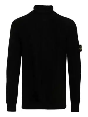 Stone Island Compass-badge Wool Jumper - Black