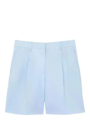 Burberry High-waisted Tailored Shorts - Blue