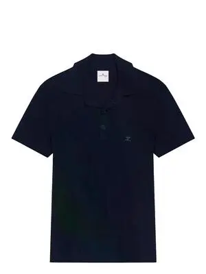COURREGES Ribbed Polo Shirt - Blue