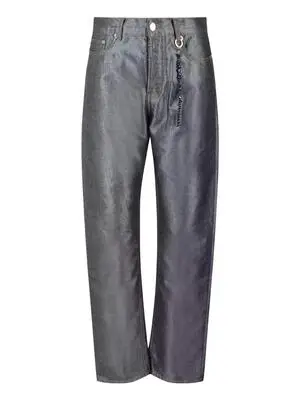 DARKPARK Straight-leg Jeans With Bead Detailing - Grey