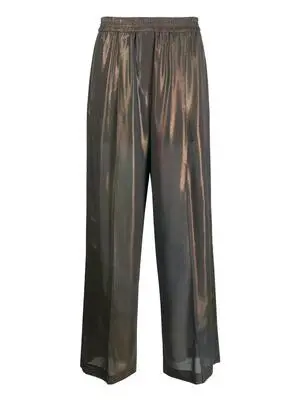 Brunello Cucinelli Wide-leg Trousers - Metallic