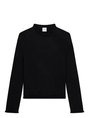 COURREGES Crew-neck Long-sleeve Sweater - Black