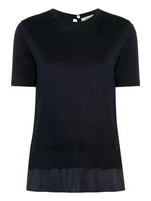 Herno Layered Short-sleeve Top - Black