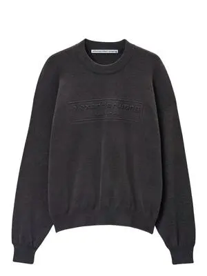 ALEXANDER WANG Logo-Embossed Sweater