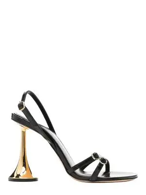 Coperni Orchestra 90mm Leather Sandals - Black