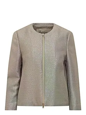 Herno Sequinned Jacket - Brown