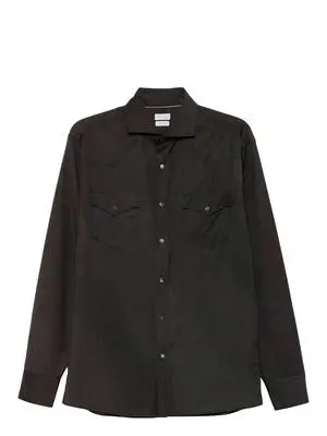 Brunello Cucinelli Virgin Wool Shirt - Grey