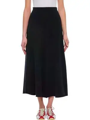 Extreme Cashmere High-waisted Draped Skirt - Black