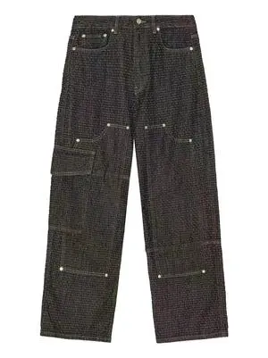 GANNI Fluffy Wide-Leg Jeans
