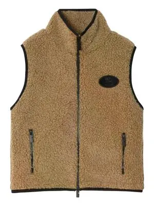 Burberry Cropped Fleece Gilet - Neutrals