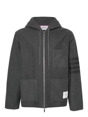 Thom Browne Double Face Tech 4-bar Jacket - Grey