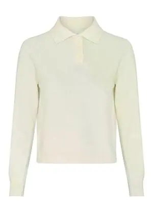 MAISON MARGIELA Wool Polo Top - Neutrals