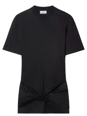 Off-White Arrow Twisted T-shirt Dress - Black