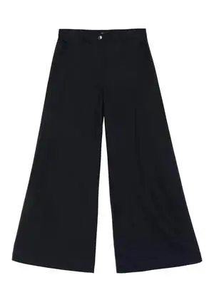 Theory Wide-leg Flannel Trousers - Blue