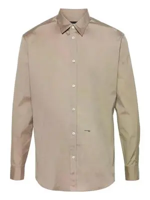 Dsquared2 Logo-print Cotton Shirt - Neutrals