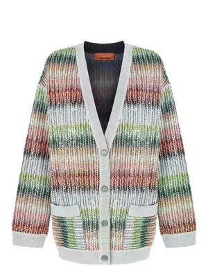 Missoni Striped Cardigan - Green