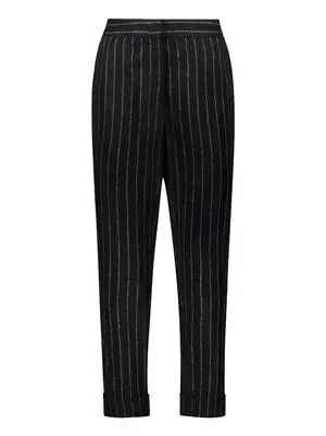 Lorena Antoniazzi Virgin Wool Trousers - Black
