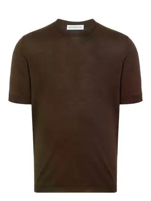 GOES BOTANICAL Knitted Merino T-shirt - Brown
