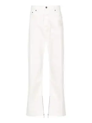 Off-White 90's Logo Skate Straight-leg Jeans - White