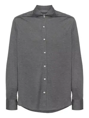 Brunello Cucinelli Mélange Jersey Shirt - Grey