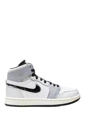 JORDAN Air 1 Zoom Cmft 2 Metallic Silver Sneakers - Grey