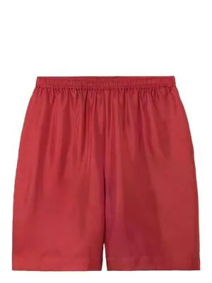 Loulou De Saison Zinia Elasticated Waistband Shorts - Red