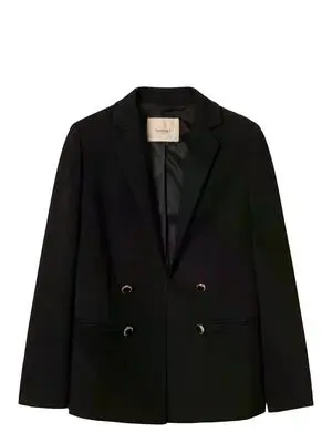 TWINSET Logo-buttons Blazer - Black