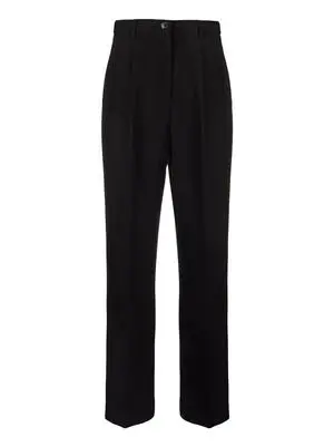 Tory Burch Pleat-detail Four-pocket Tailored Trousers - Black