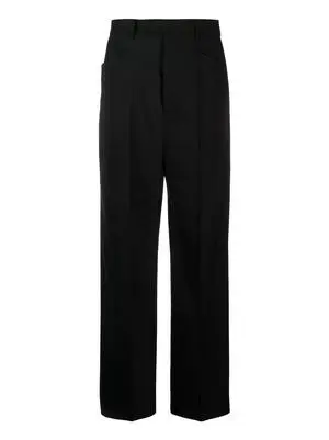 Rick Owens Straight-leg Wool Tailored Trousers - Black